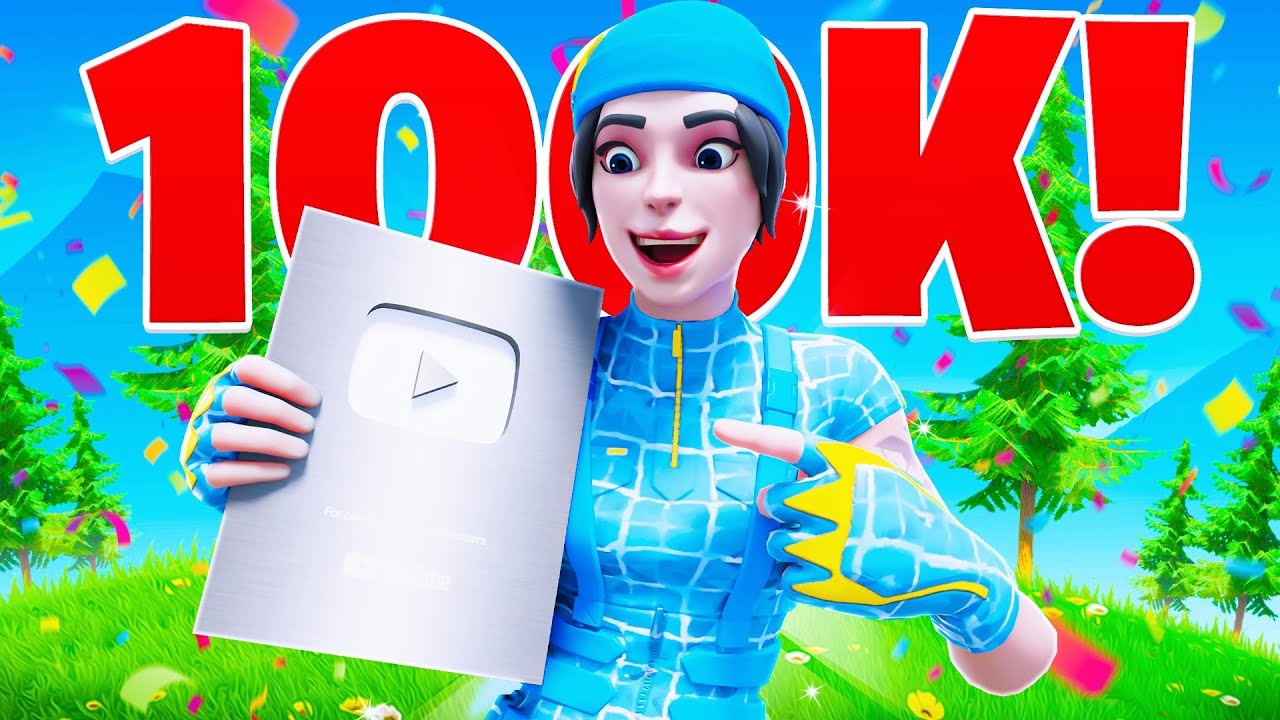 HITTING 100K SUBSCRIBERS LIVE! (Fortnite Season 7) - YouTube