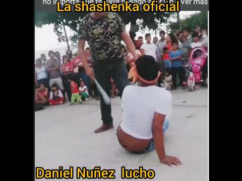 la shashenka lo golpea . a lucho de la madre  enpleno show