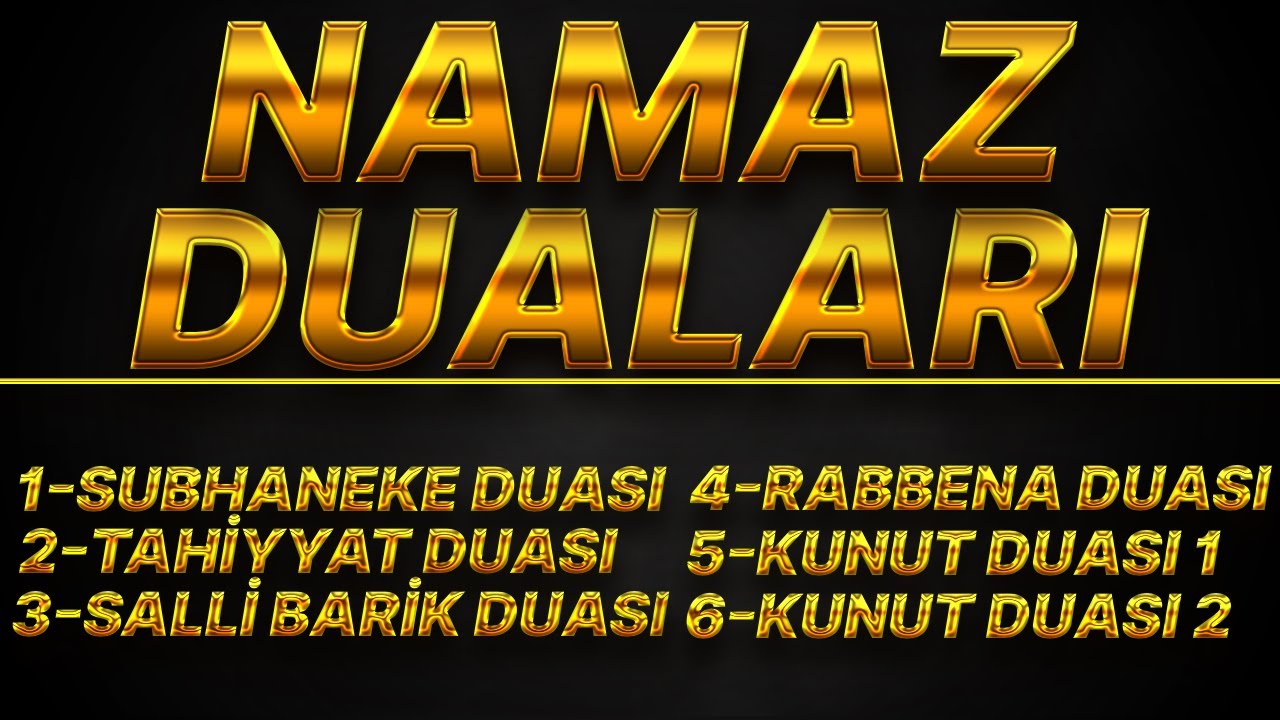 NAMAZ DUALARI | NAMAZ SURELERİ | NAMAZ DA OKUNAN EZBERLENMESİ EN KOLAY ...