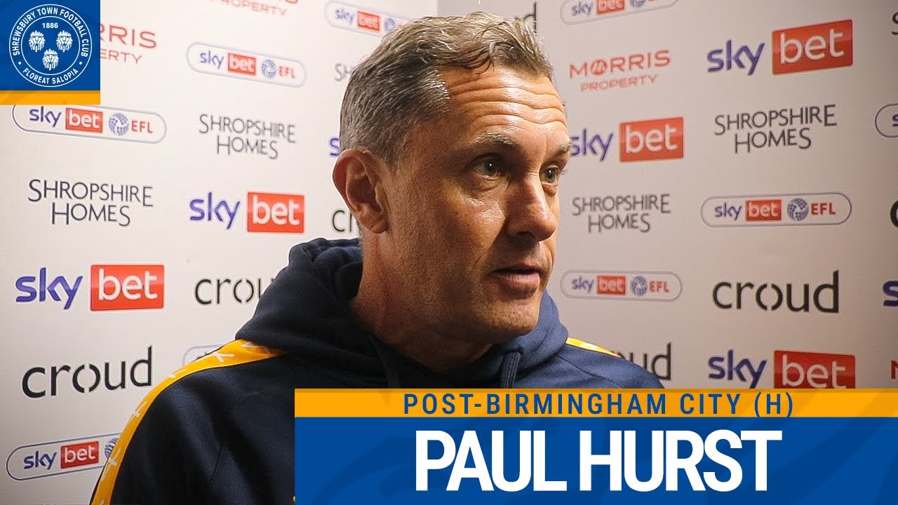 POST-BIRMINGHAM CITY | Paul Hurst on our Bristol Street Motors Trophy ...
