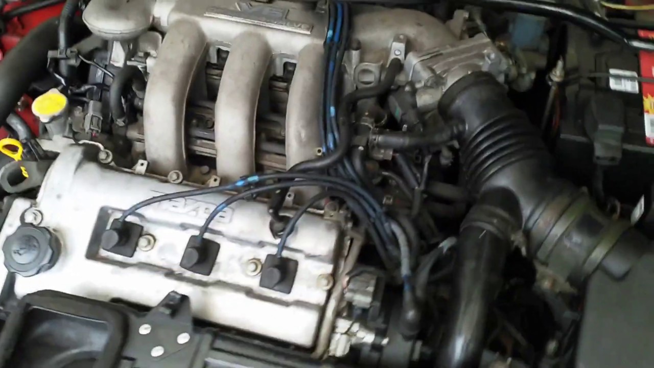 Mazda MX-3 V6 engine and rev - YouTube
