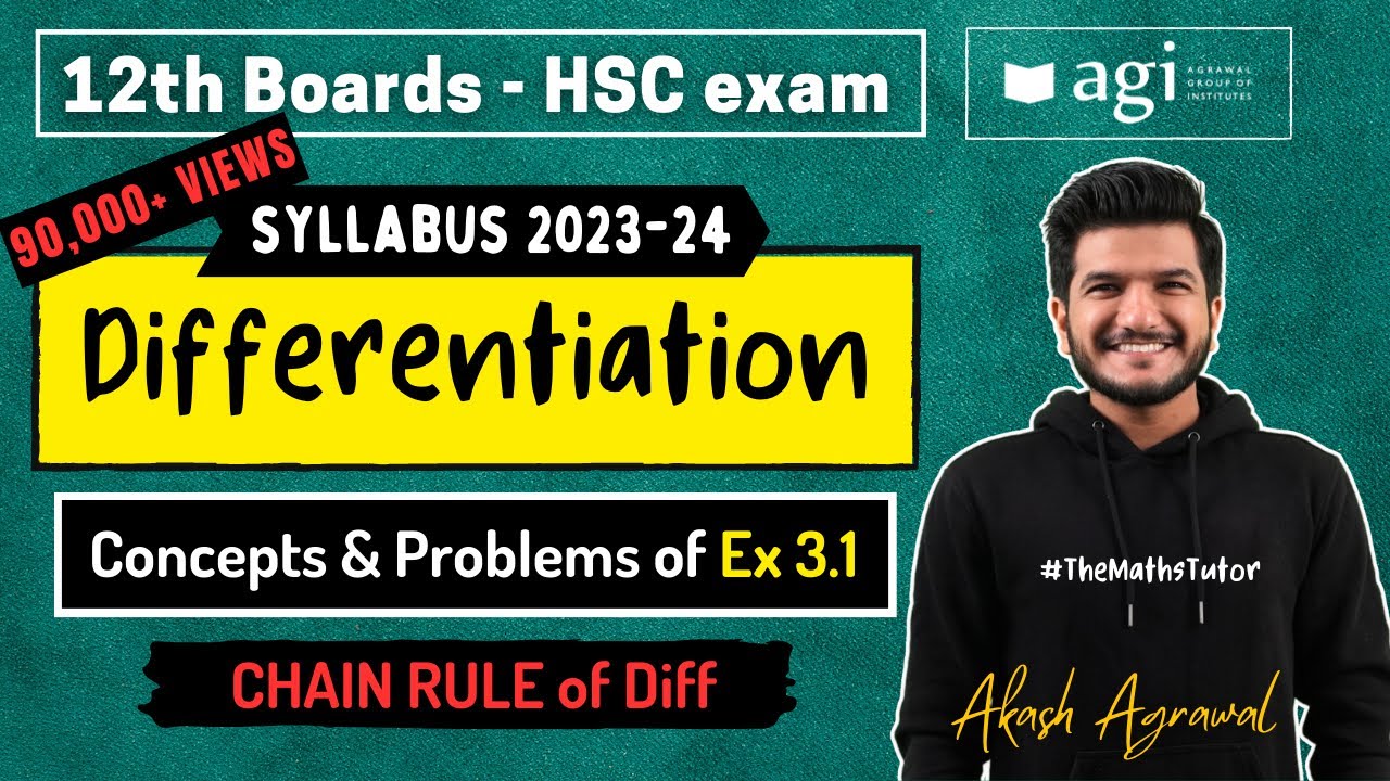 HSC Std 12 Commerce | Differentiation - Part 2 | Exercise 3.1 | Maths 1 ...
