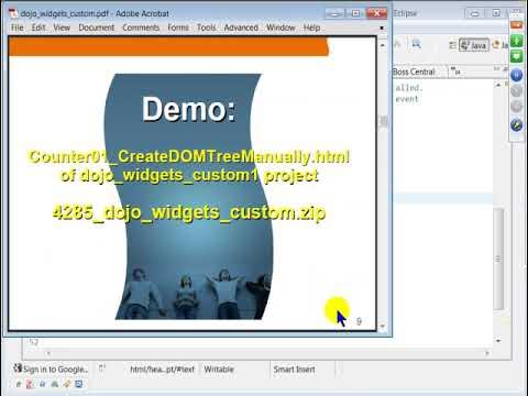 Dojo Toolkit Building Custom Widgets - YouTube