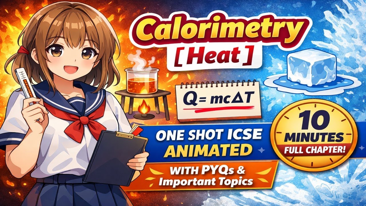 Calorimetry (Heat) 🔥 | ICSE One Shot Animation | PYQs & Full Chapter in ...