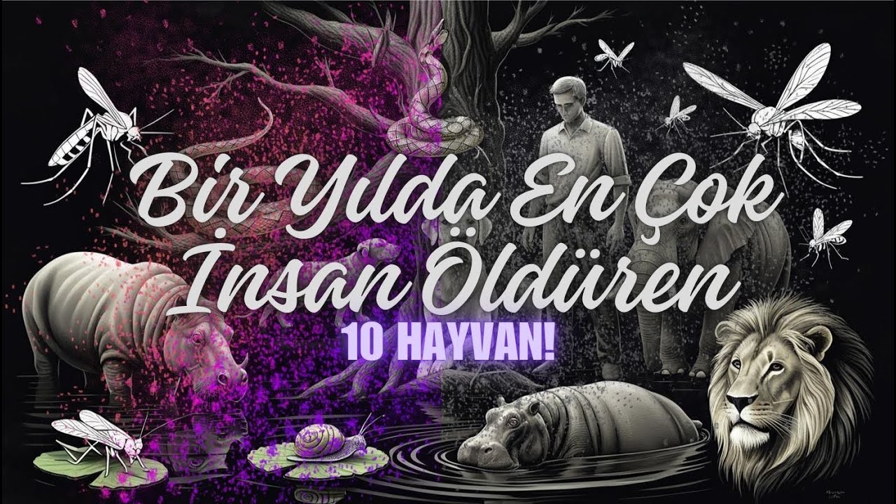 Bir Yılda En Çok İnsan Öldüren 10 Hayvan! - YouTube