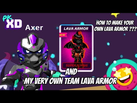 PK XD || How To Make Your Own Lava Armor? 🤔 + My Team Lava Armor 😁 ...