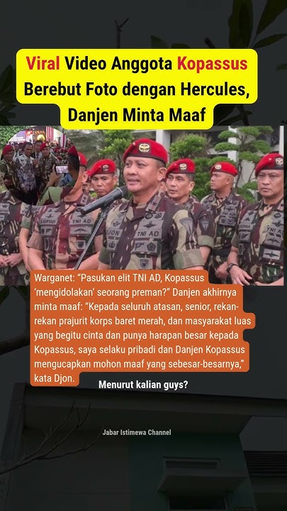 Apa Hebatnya Hercules sampai Kopassus Berebut Foto? - YouTube