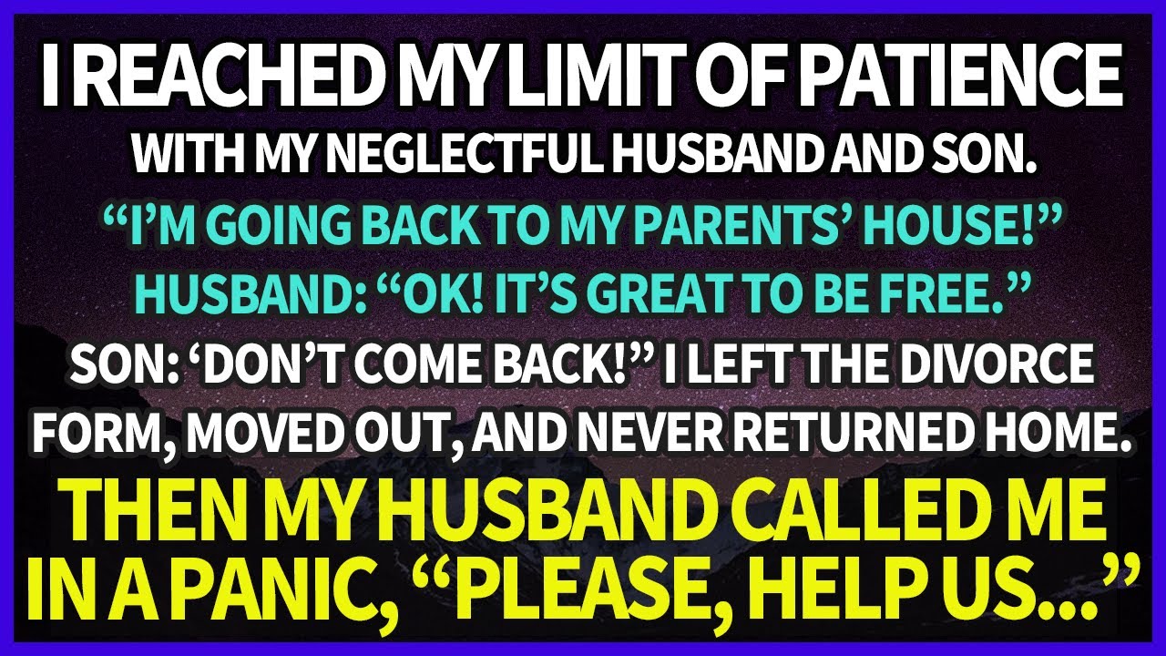 When I Reached My Limit of Patience with My Neglectful Husband & Son, I ...