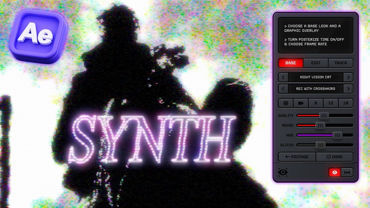 How to create DIGITAL CRT SYNTH effect w/ this NEW PLUG-IN! (after ...