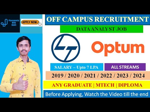 L&T Recruitment 2024 for Freshers | Optum Recruitment 2024 | Data ...