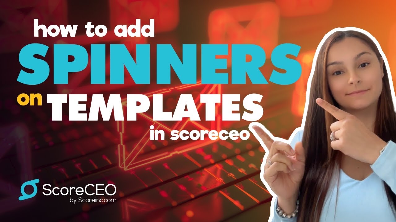 How to Add Spinners on Templates in ScoreCEO | Custom Template Tutorial ...