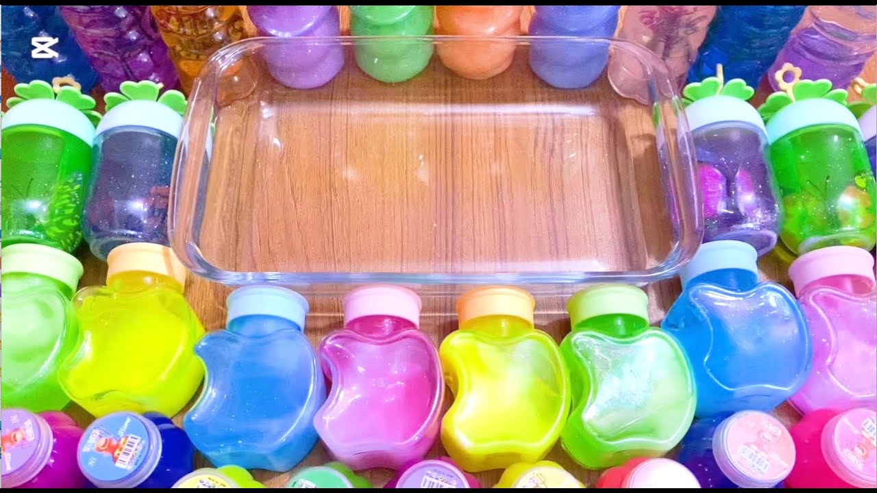 🌈 Rainbow Slime | Random Mixing Slime into Clay ♥️ | Satisfying ASMR ...