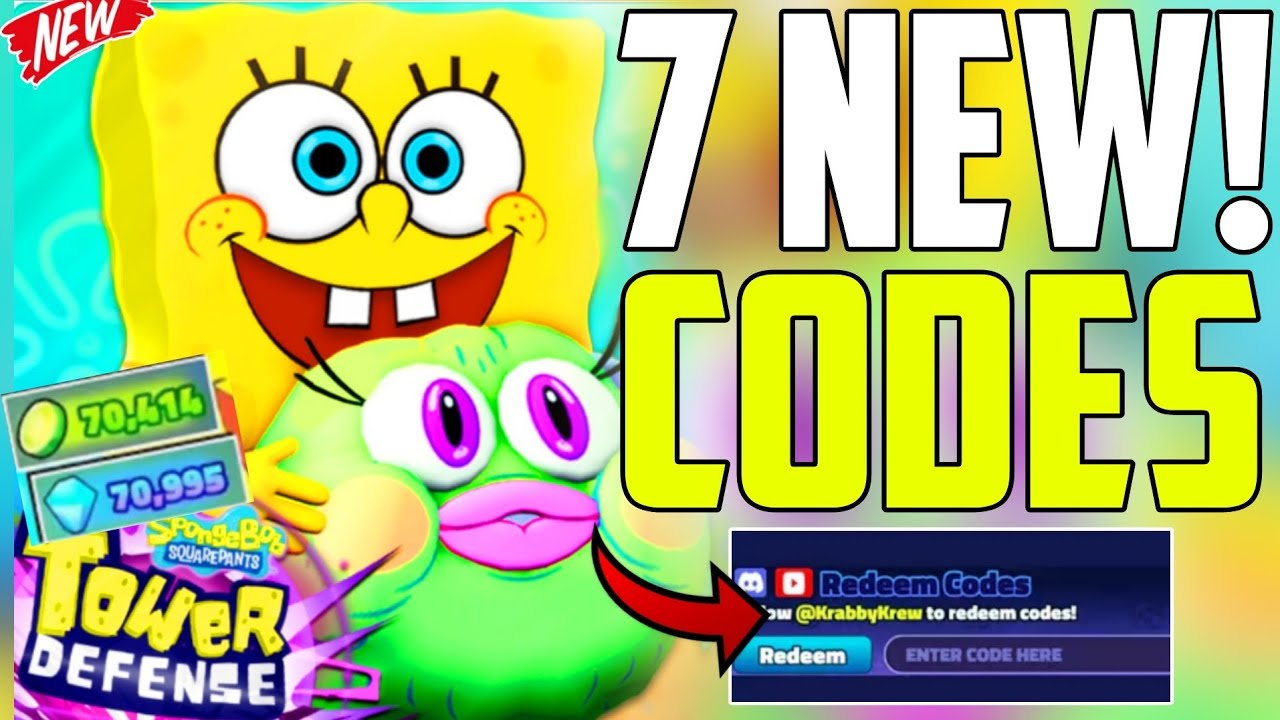 NEW UPDATE SPONGEBOB TOWER DEFENSE ROBLOX CODES 2025 - SPONGEBOB TD ...