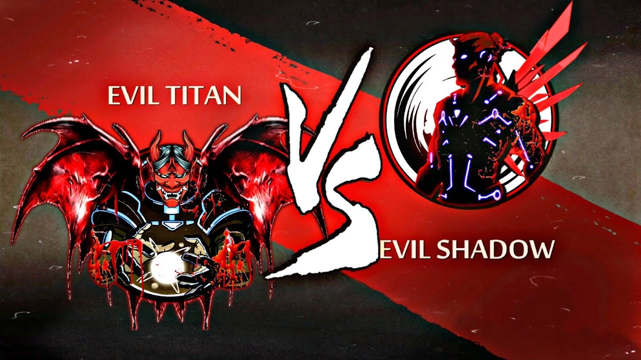 Shadow Fight 2 Evil Titan Vs Evil Shadow - YouTube