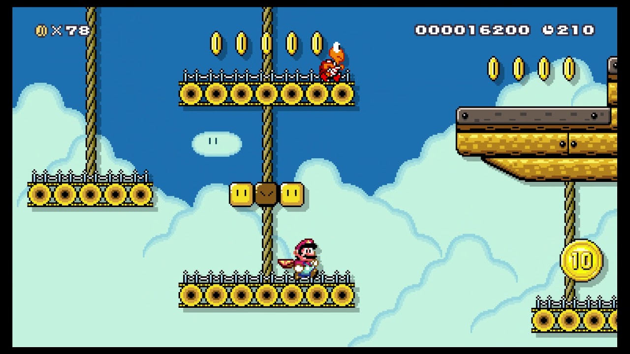 Super Mario Maker 2 - Larry's Airship Airlift - YouTube