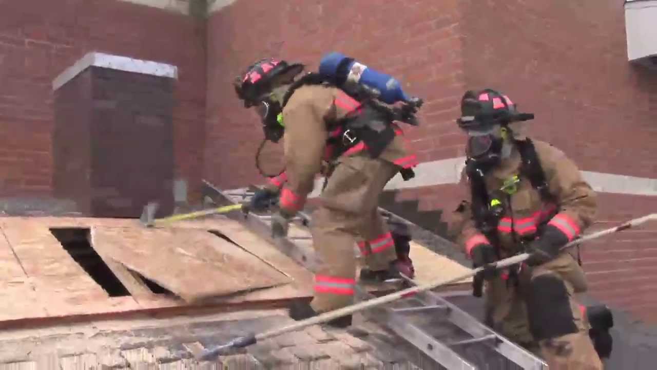 Fire Department Live Fire Training Exercise - YouTube