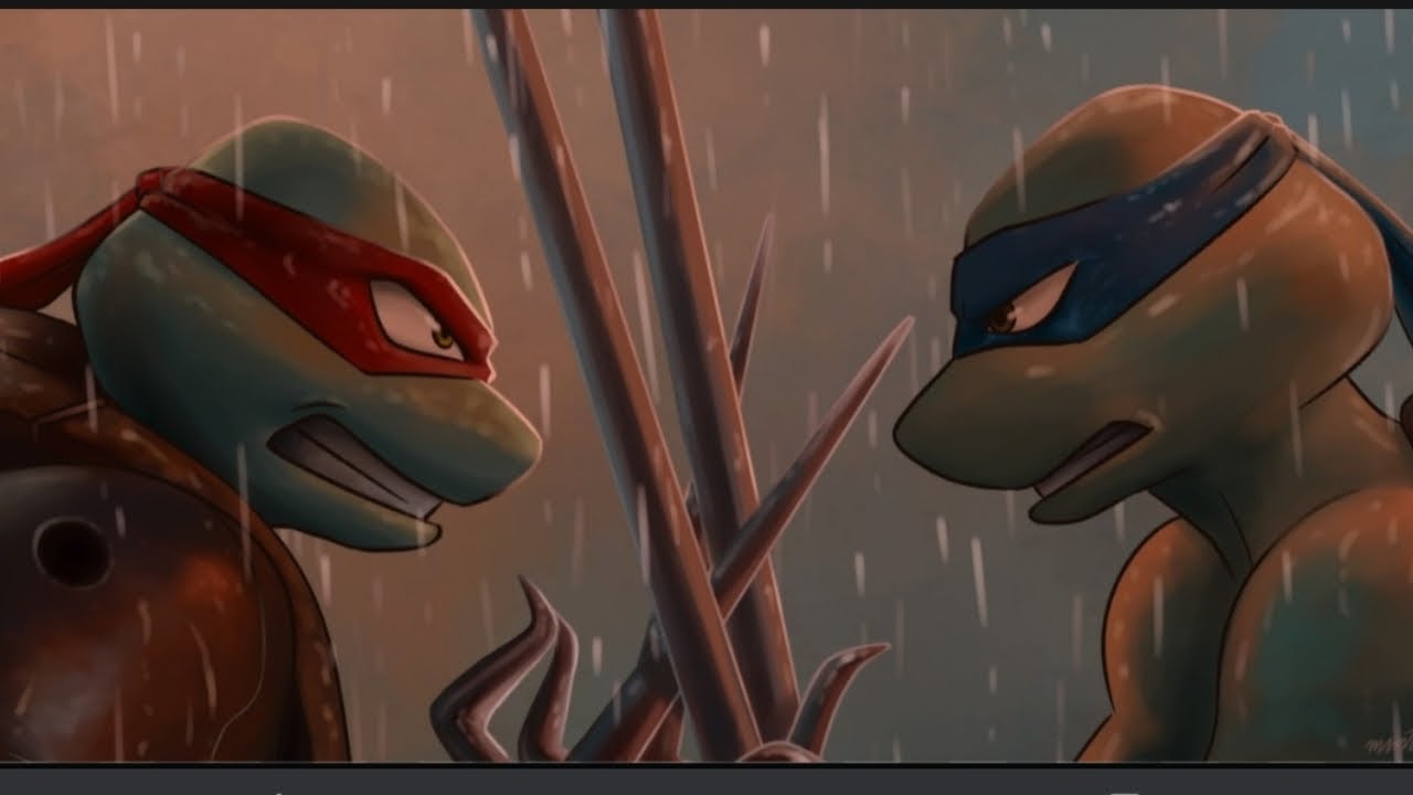 tmnt 2007 leo vs raph [full fight] - YouTube