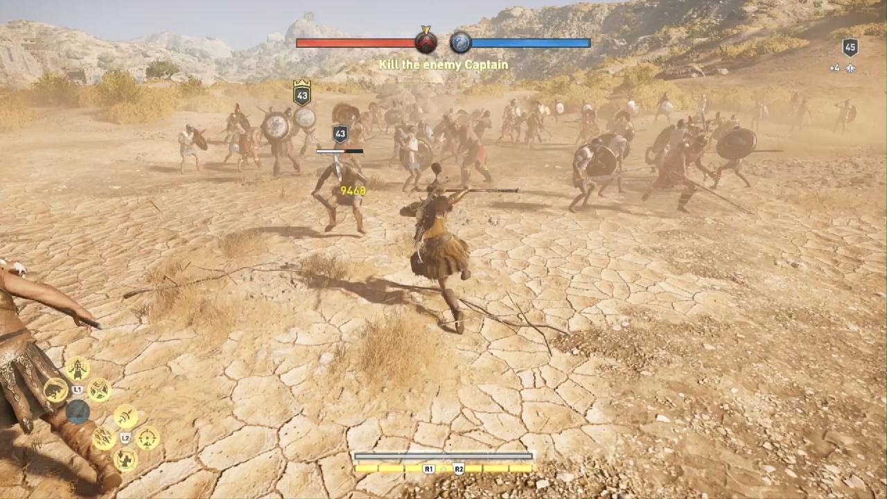 Assassin's Creed Odyssey - Messara Conquest Battle, Level 45, Defeating ...