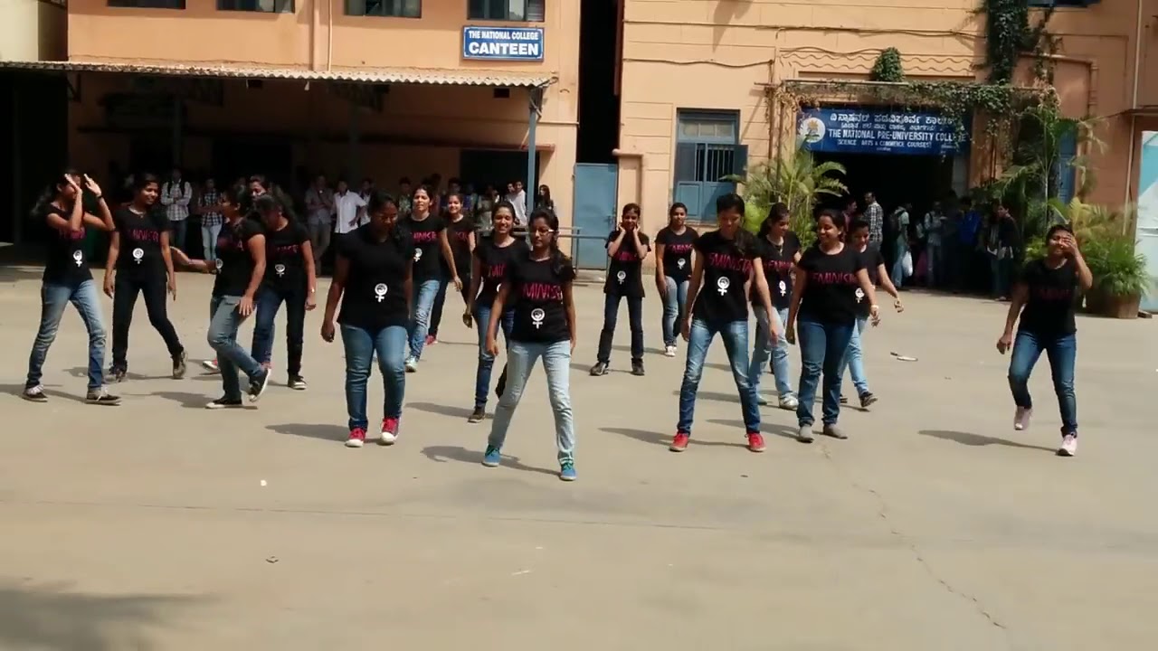 Women's day special|flashmob |BMS college for women @ National college ...