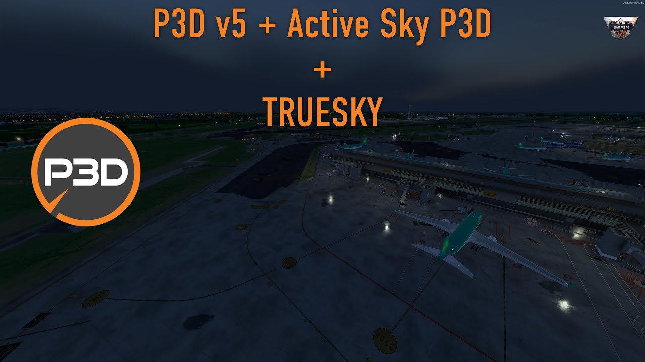 Testing ASP P3D v5 hf1 + EA TrueSky - YouTube