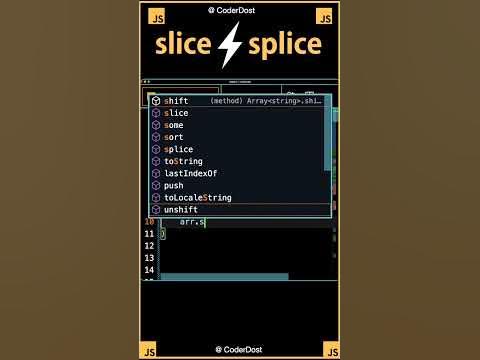 Slice vs Splice in Javascript #javascript #reactjs - YouTube