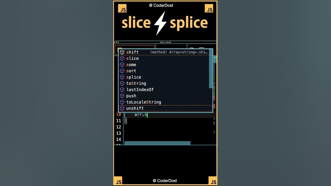 Slice vs Splice in Javascript #javascript #reactjs - YouTube