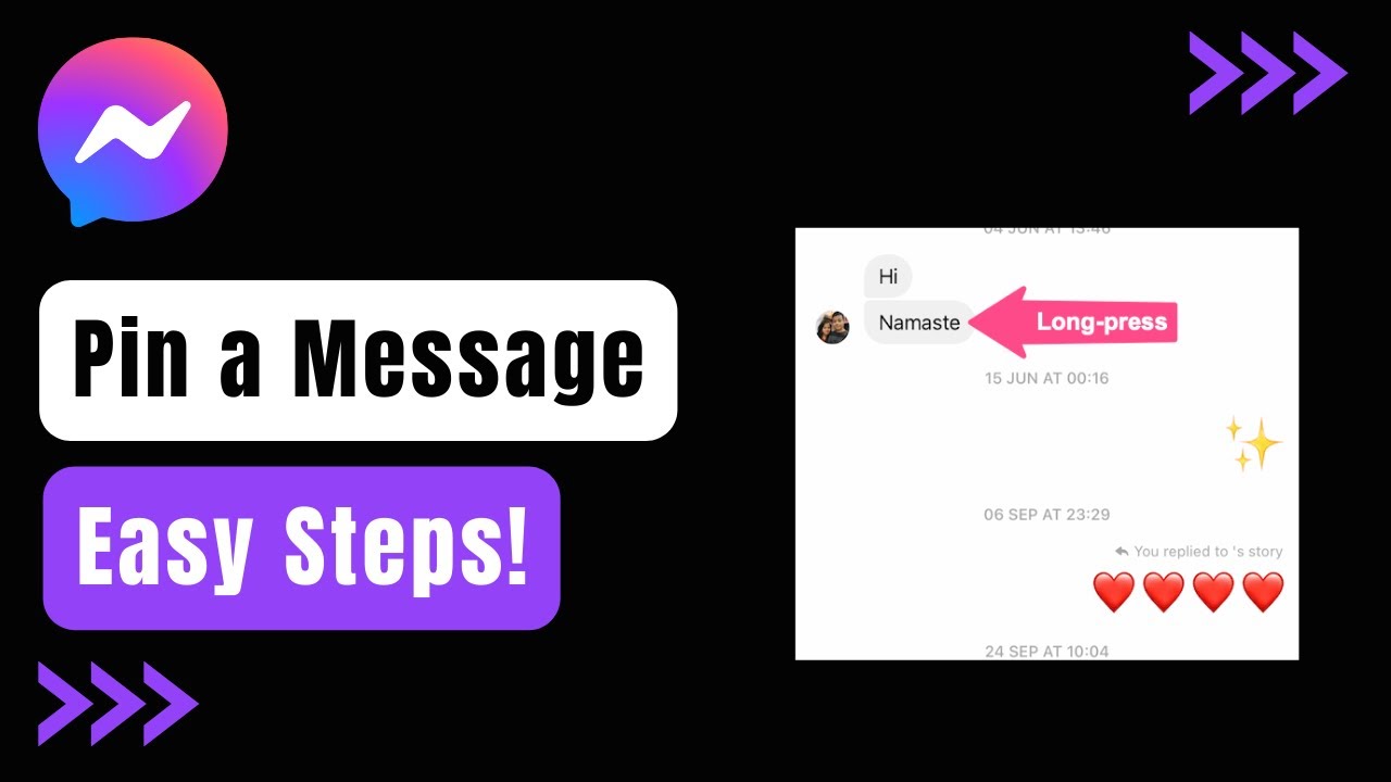 How To Pin A Message On Messenger ! - YouTube