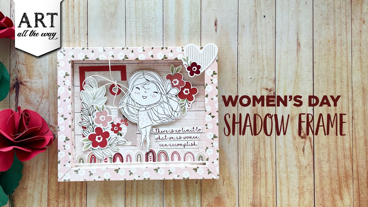 DIY shadow box frame || Women's Day Gift Ideas || Shadow Frame ...