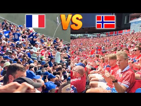 Norway Fans Watch French Fans Mock Their Viking Row Celebration