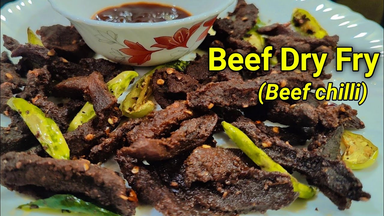 BDF recipe.crispy and tasty beef Chilli at home . - YouTube