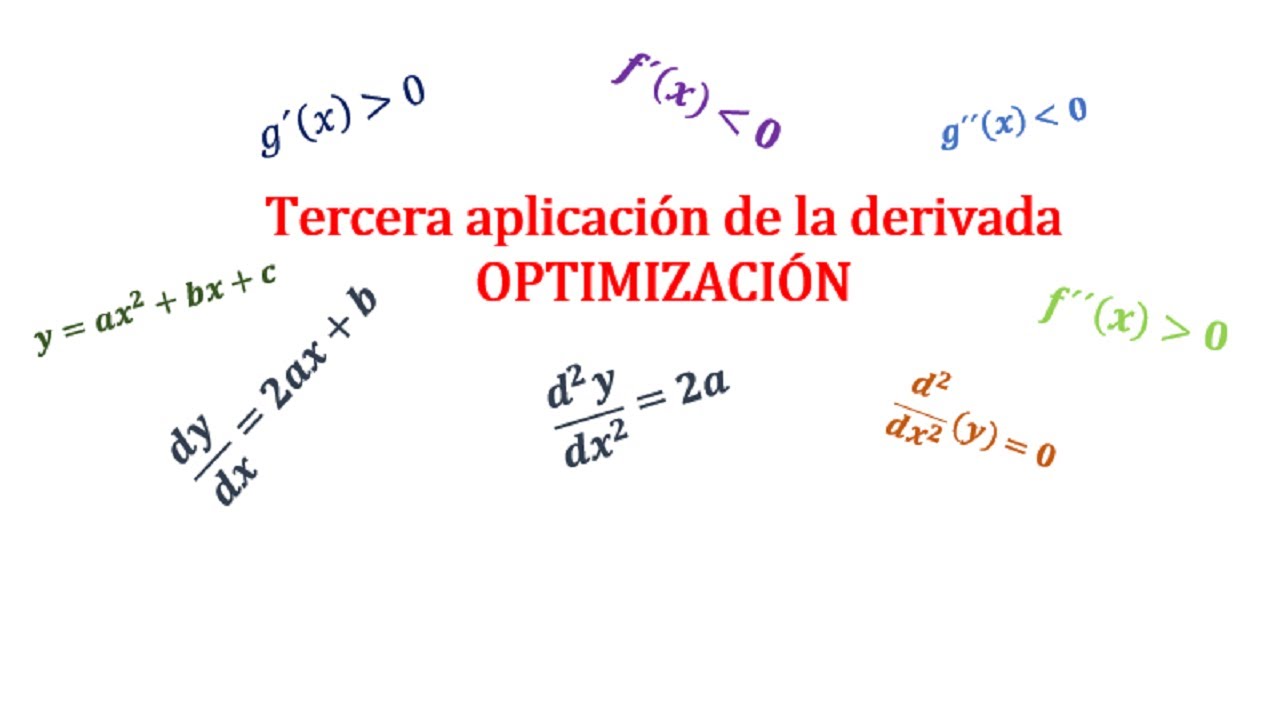 Optimización, concepto y ejemplo - YouTube