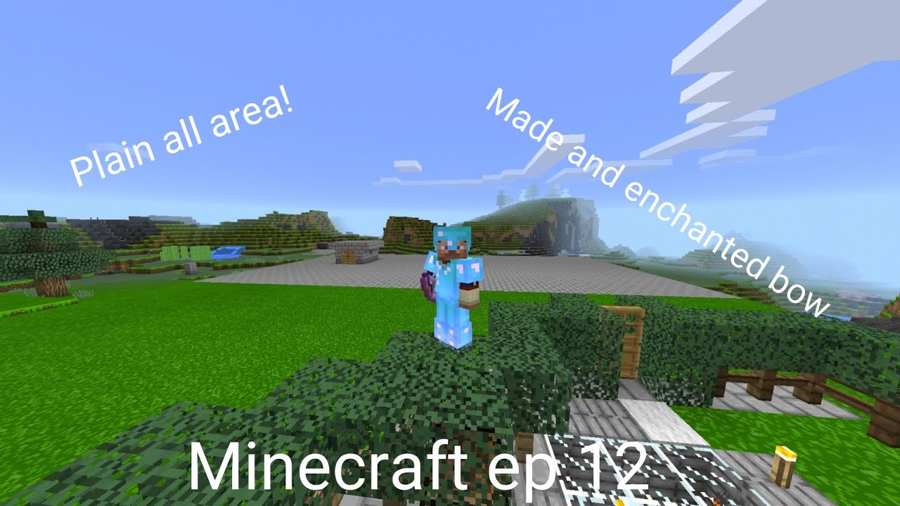 ||PLAINDED ALL AREA AND ENCAHANT MY BOW ||#minecraft @naksh_2.0_in ...