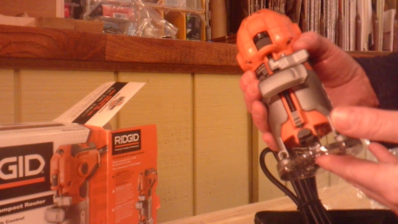 Ridgid 1 1/2 HP Compact Router - YouTube