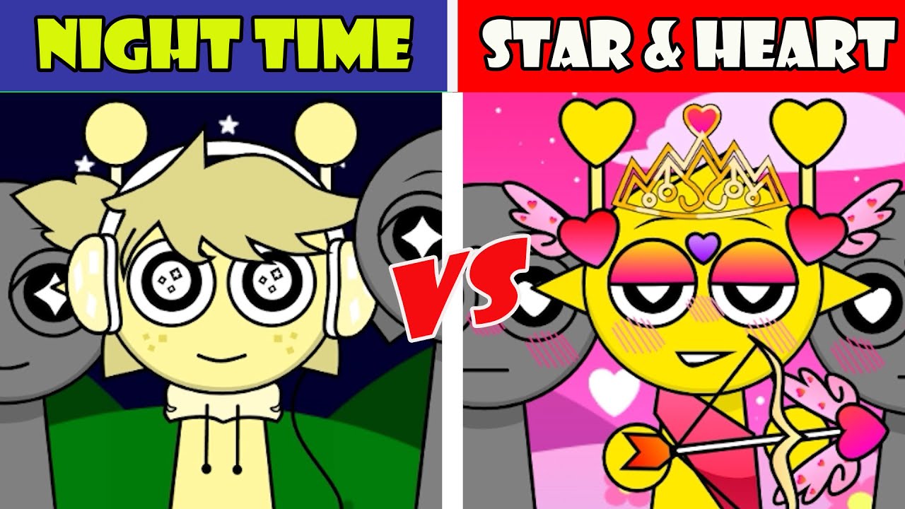 Incredibox: Sprunki Night Time X Sprunki Star & Heart New Update! (New ...