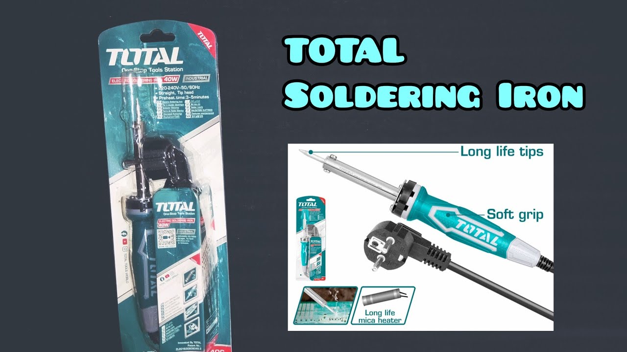 TOTAL Soldering Iron review || TOTAL Tools || SHIFAT - YouTube