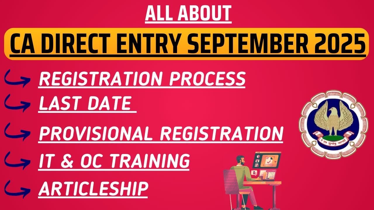 All About CA Direct Entry September 2025 Exams | CA Direct 2025 Exams ...