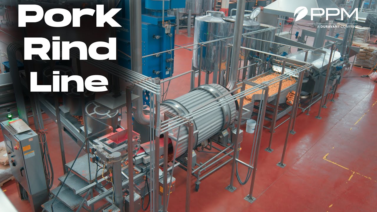 PPM Technologies Pork Rind Production Line - YouTube