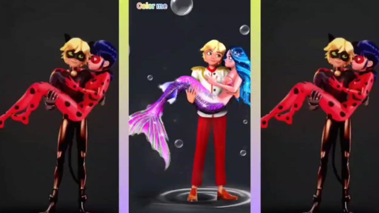 Miraculous Ladybug And Adrian Transformation - YouTube