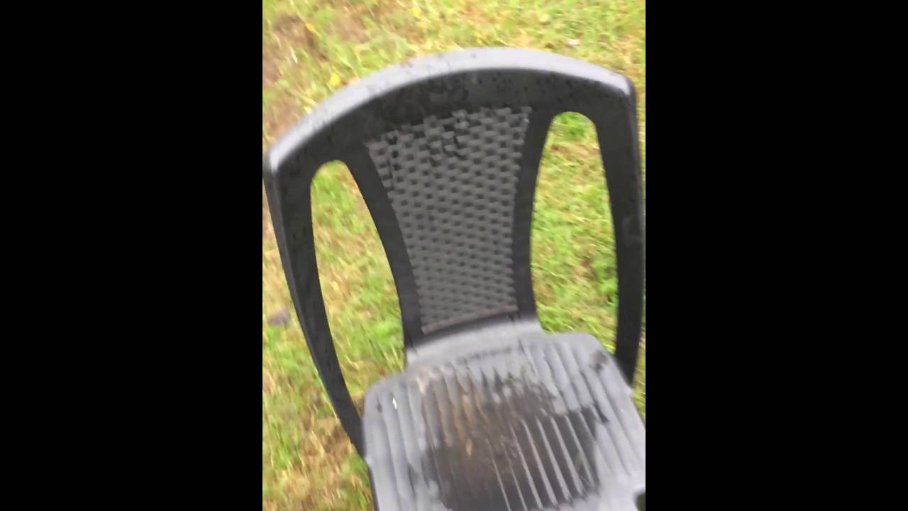 Punching a plastic chair - YouTube
