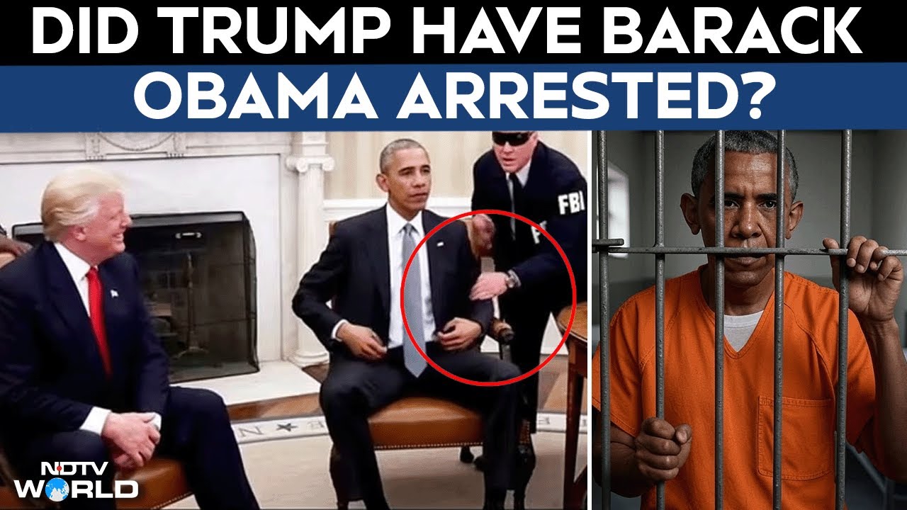 Obama AI Video | Trump Shares Video Of Barack Obama Getting Arrested ...