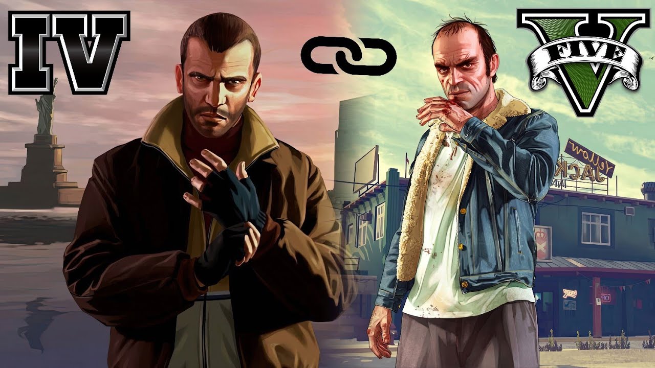 The GTA 4 connect with GTA 5 - YouTube