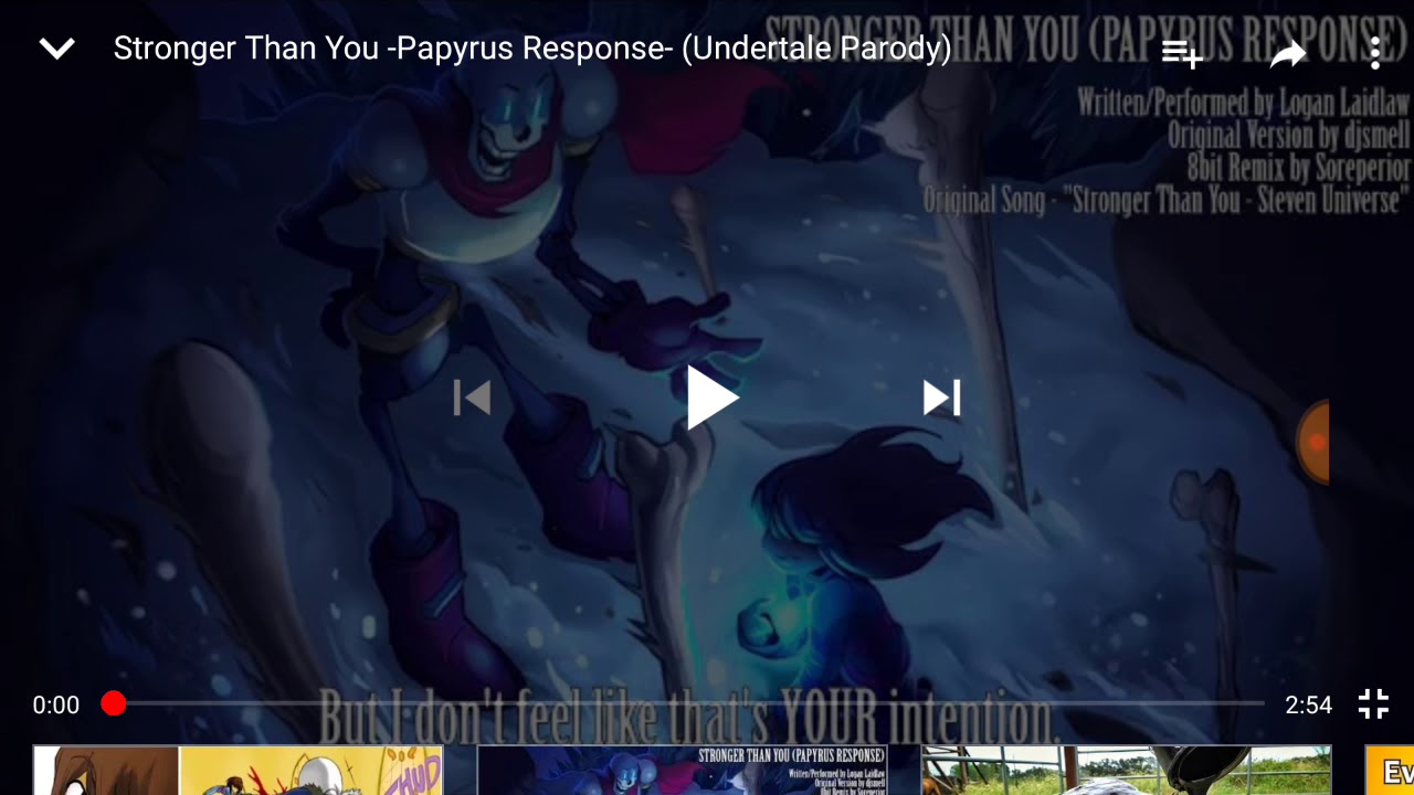 W.D.Gaster Reacts to STRONGER THAN YOU Papyrus Response (discord in ...