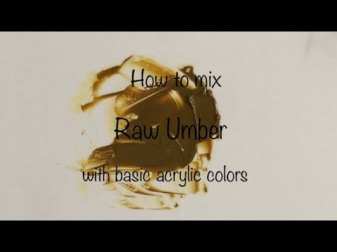 How To Make Raw Umber | Acrylics | Color Mixing #141 - YouTube