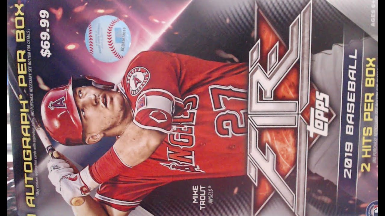 2019 Topps Fire Baseball Hobby Box ** 2 Hits Per Box 1 Auto Guaranteed ...