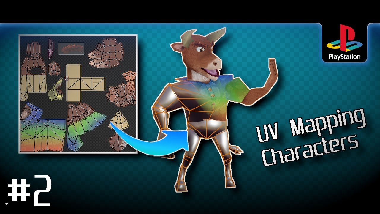 Blender Tutorial | Your own PS1 Mascot! - Part 2: UV Mapping Tips and ...