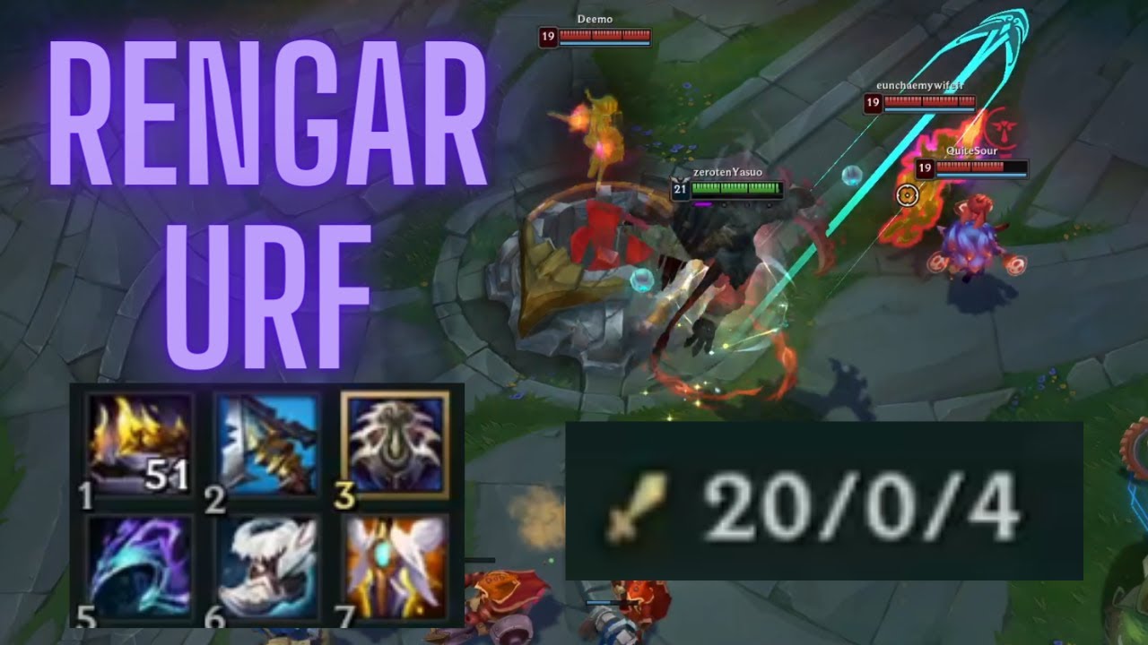URF Rengar Perfect Game 20k [League of Legends Malaysia] - YouTube