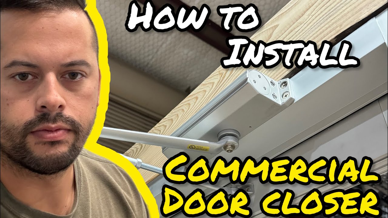 How To Install A Commercial Door Closer On Storefront Glass Door | Door ...