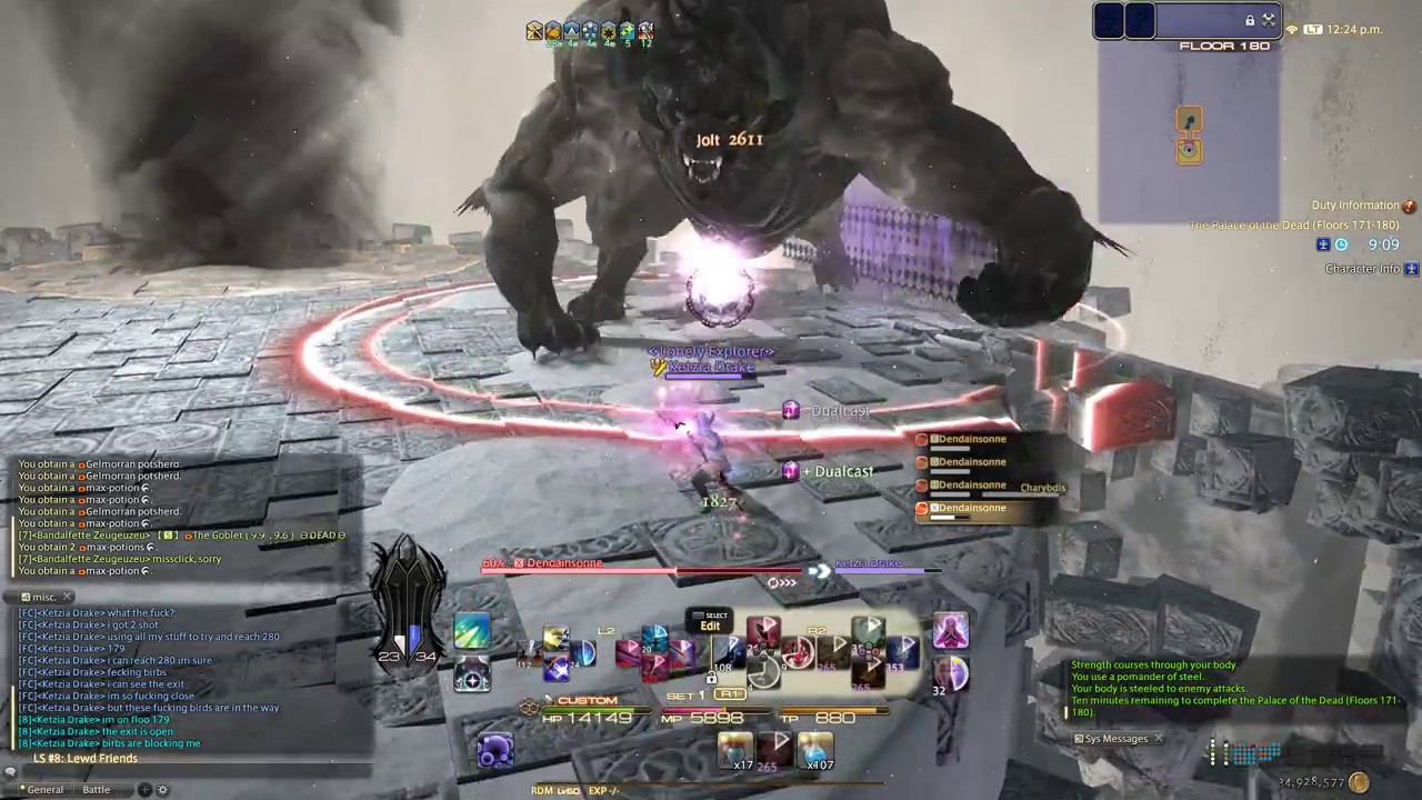 FF14 POTD floor 180 solo clear - Red Mage - YouTube