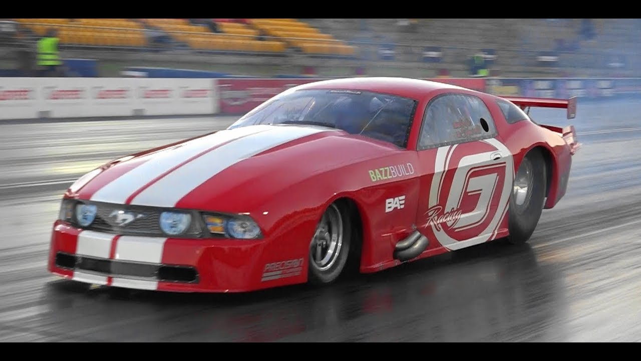 GAS RACING 5 SEC TWIN TURBO MUSTANG AT GRUDGE KINGS 2019 - YouTube