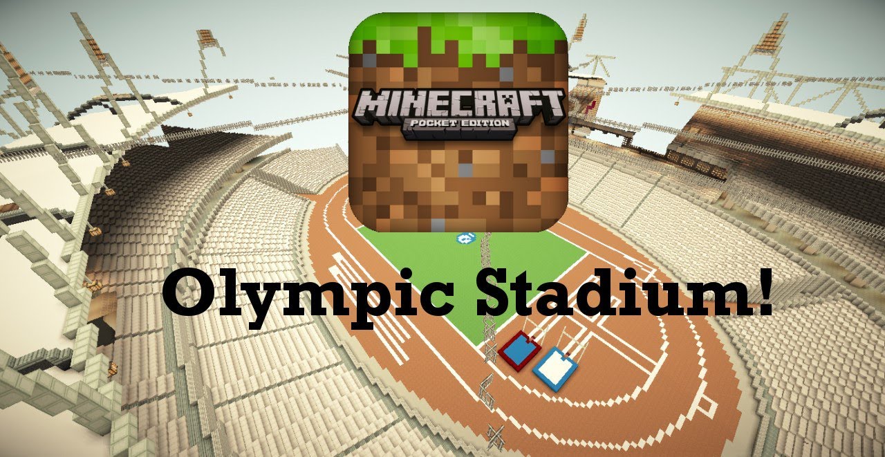 Olympic Stadium In Minecraft Pocket Edition! - YouTube